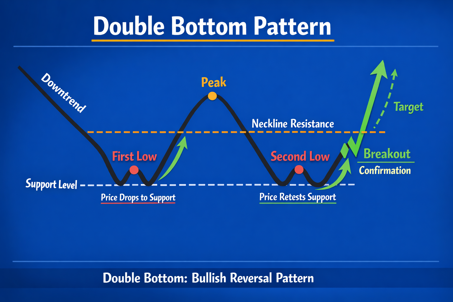 How to Identify and Trade the Double Bottom Pattern (2025 Guide) | Day ...